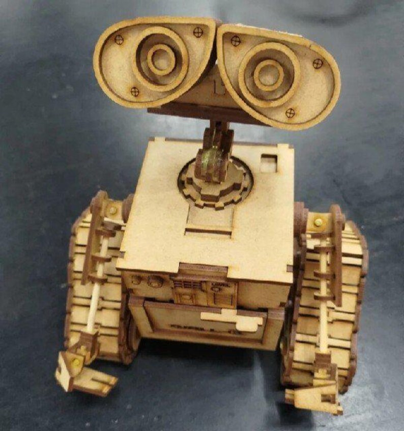3D Wall-e Laser Cut Puzzle - Unique Eco-friendly Robot Model Kit, Home ...