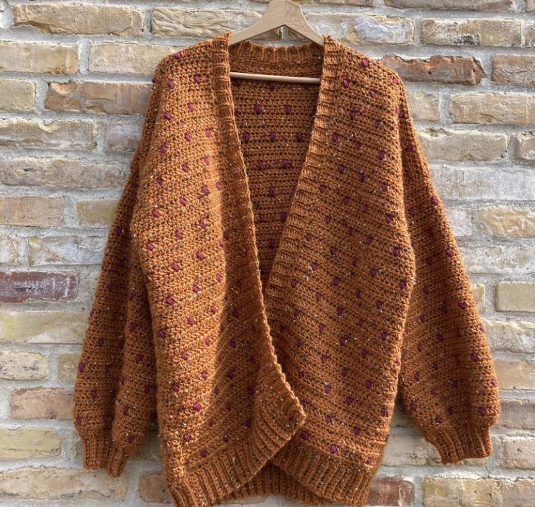 Crochet Granny Autumn Cardigan Vintage Granny - Etsy