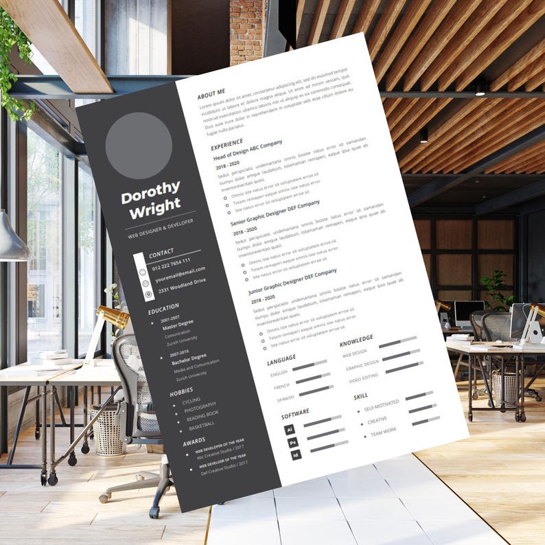 30+ ATS Friendly Resume Templates, Minimalist Resume, Simple Resume ...