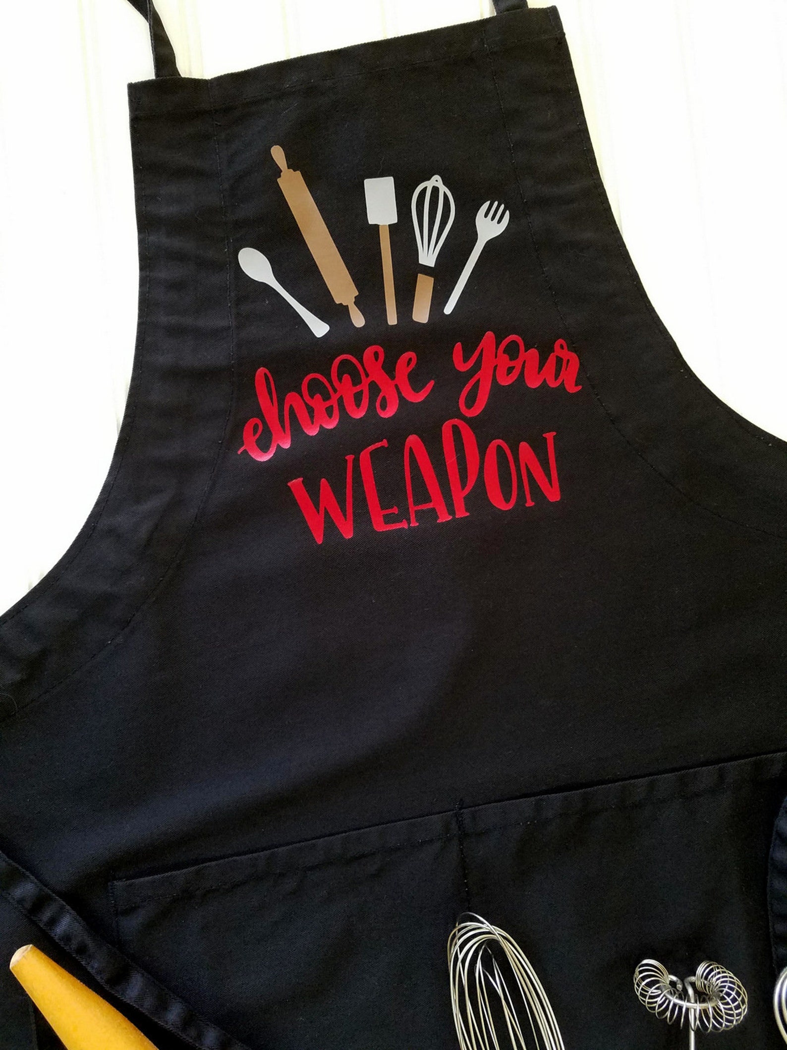 Choose Your Weapon Kitchen Apron | Etsy