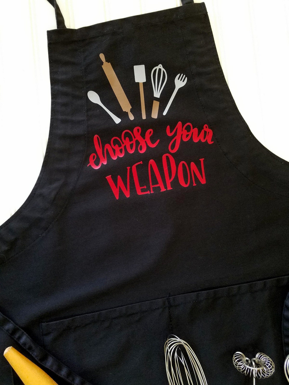 Choose Your Weapon Kitchen Apron | Etsy