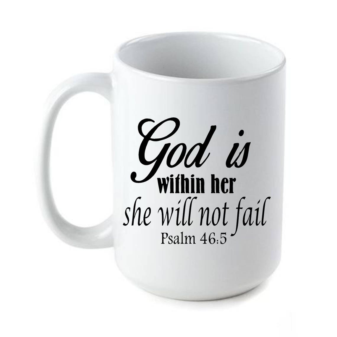 God is Within Her She Will Not Fail Christian Custom Scripture | Etsy