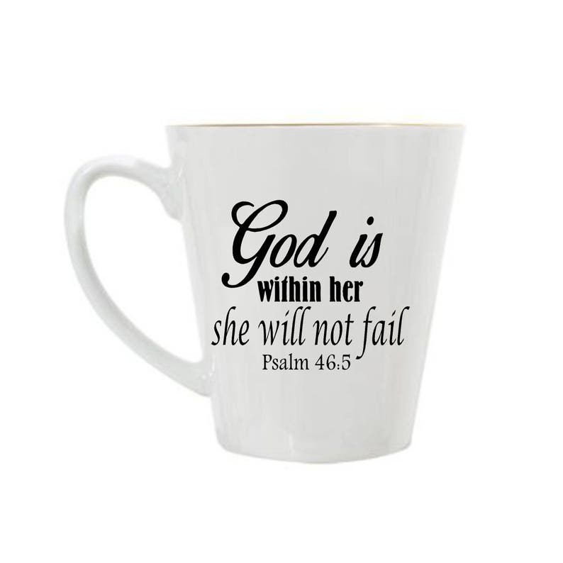 God is Within Her She Will Not Fail Christian Custom Scripture | Etsy