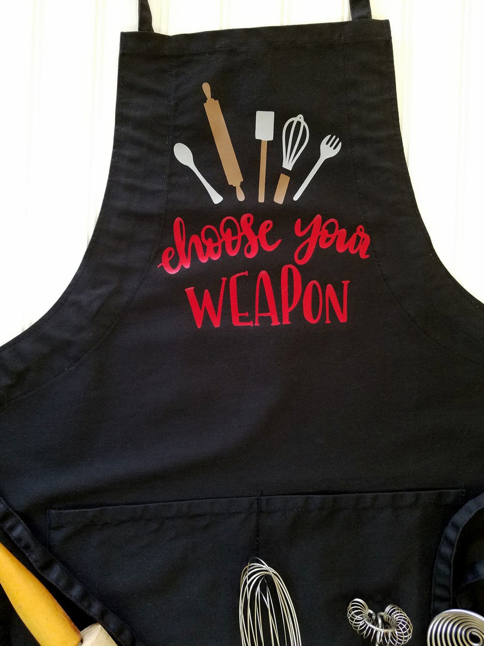 Choose Your Weapon Kitchen Apron | Etsy
