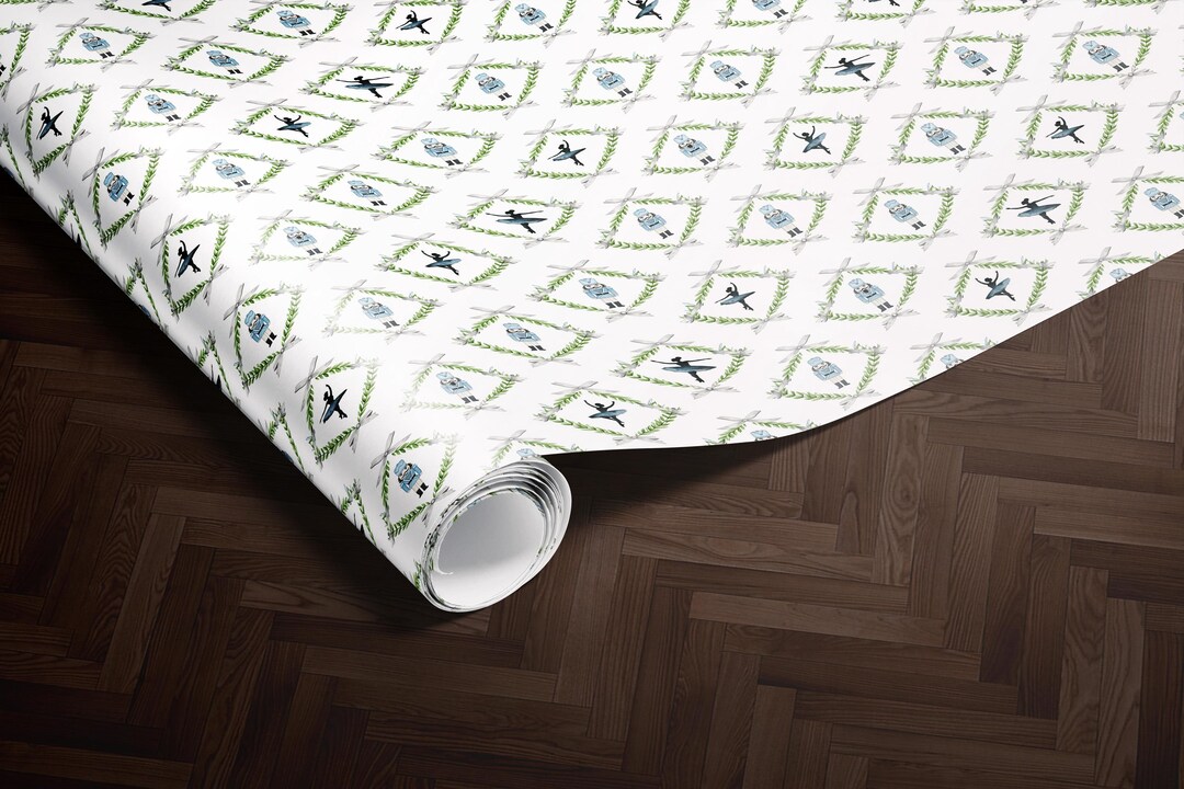 Nutcracker Ballet Xmas Wrapping Paper Classic Nutcracker Design ...