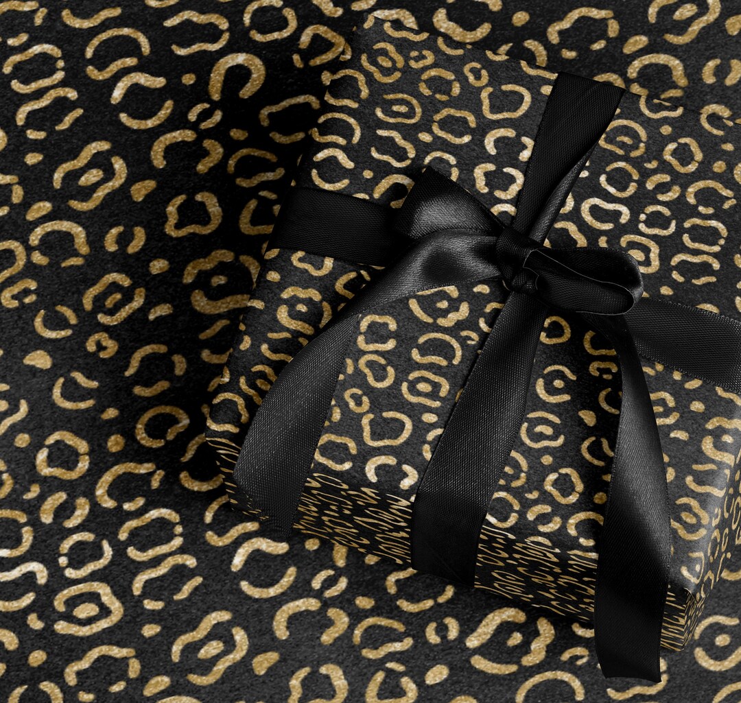 Luxury Leopard Print Wrapping Paper Roll Cheetah Gift Wrap Modern ...