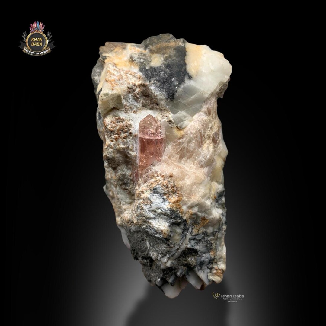 Rare Pink Topaz on Matrix ~ Terminated Crystal Collector Specimen ...