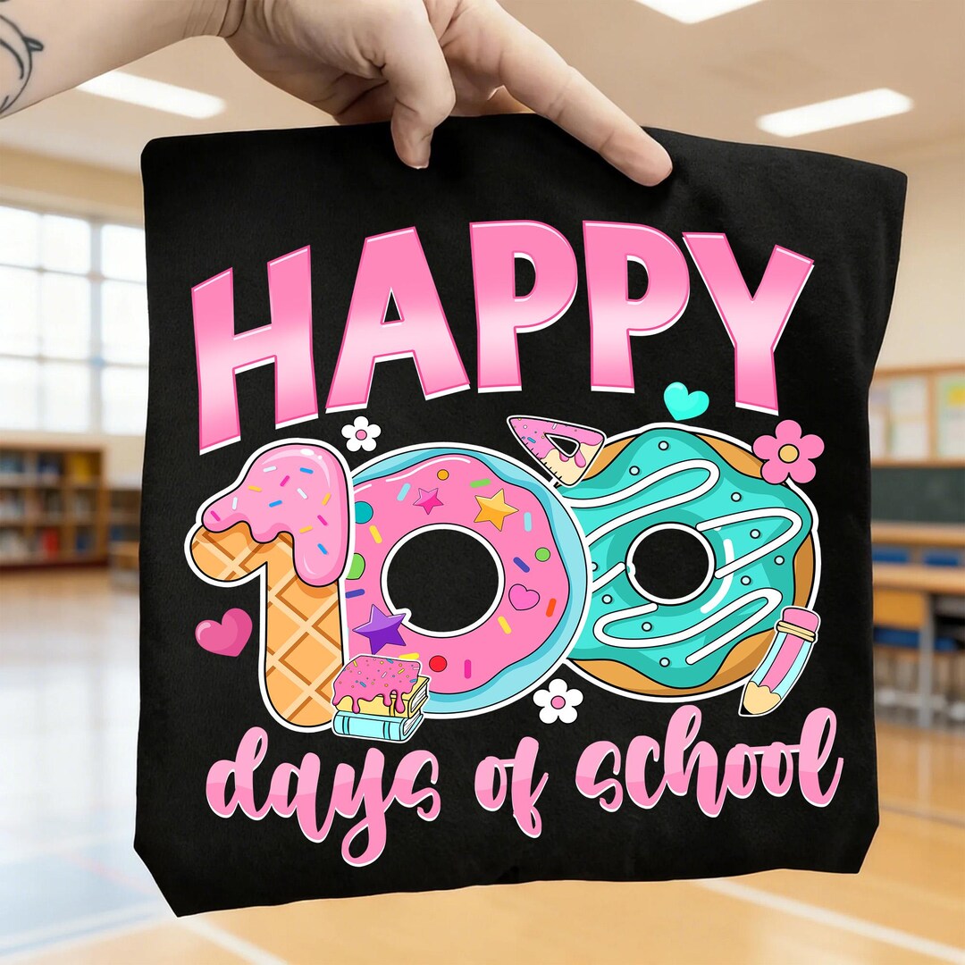 100 Days of School Png, 100 Days of School Teacher Girls, 100th Day of ...