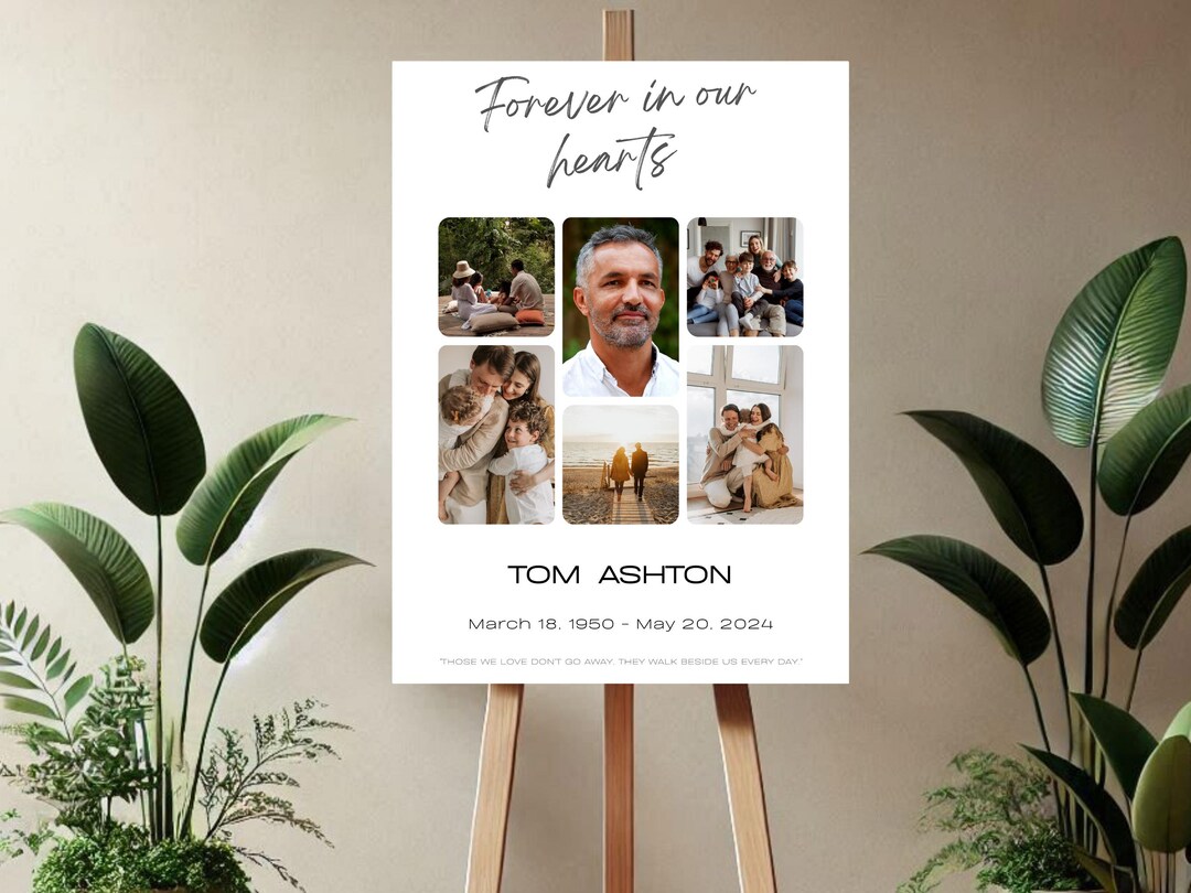 Funeral Welcome Sign | Memorial Decoration | Celebration of Life ...