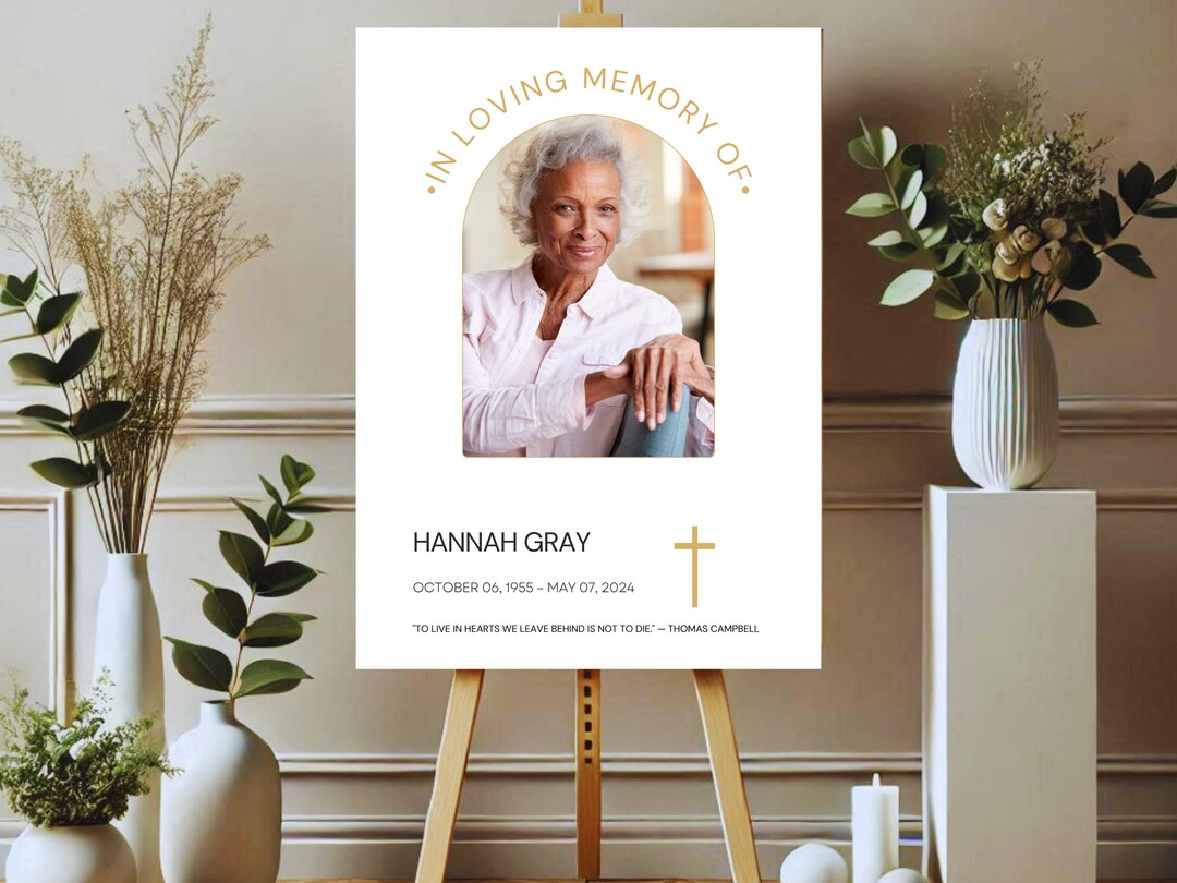 Funeral Welcome Sign | Memorial Decoration | Celebration of Life ...