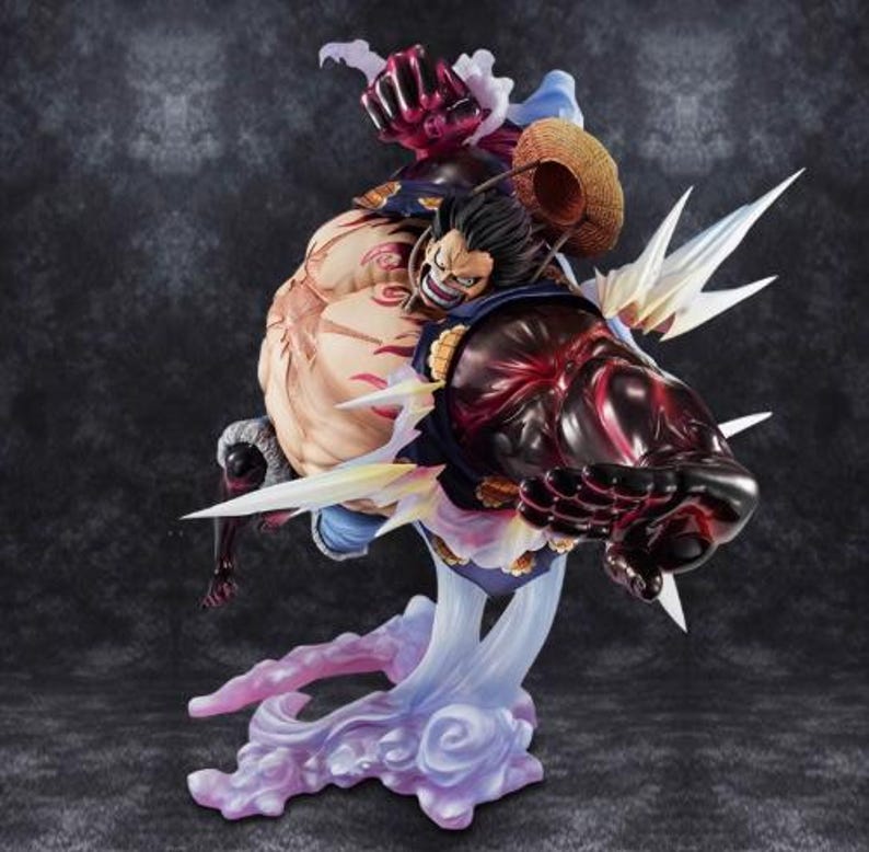 Luffy Gear 4 Bounce Man Figure – One Piece POP Statue | Monkey D. Luffy ...