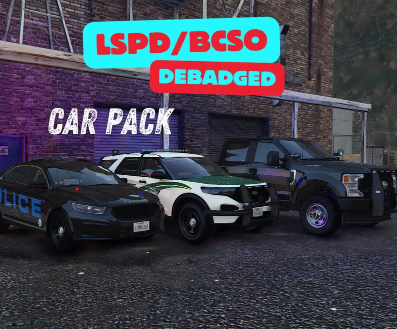 Debadged Fivem Police Car Pack: LSPD & BCSO, Lore Friendly - Etsy