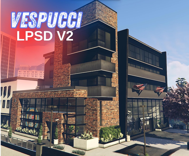 Vespucci Police Department Fivem MLO: Custom Law Enforcement Interior ...