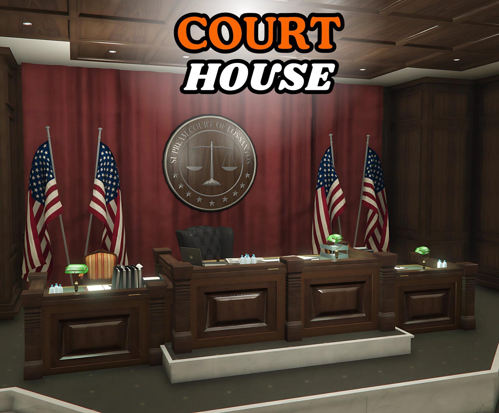 Fivem Courthouse MLO: Optimized Justice Roleplay - Etsy