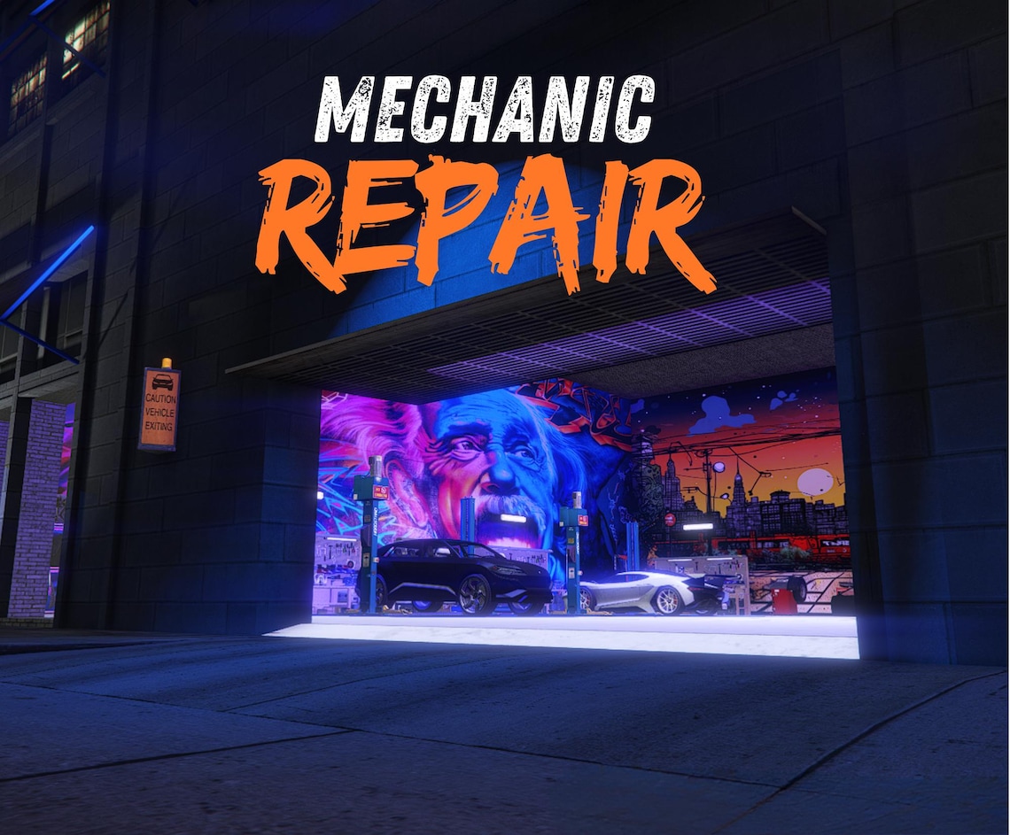Mechanic Repair Fivem MLO | Fivem Script MLO Shop | Custom Interior ...