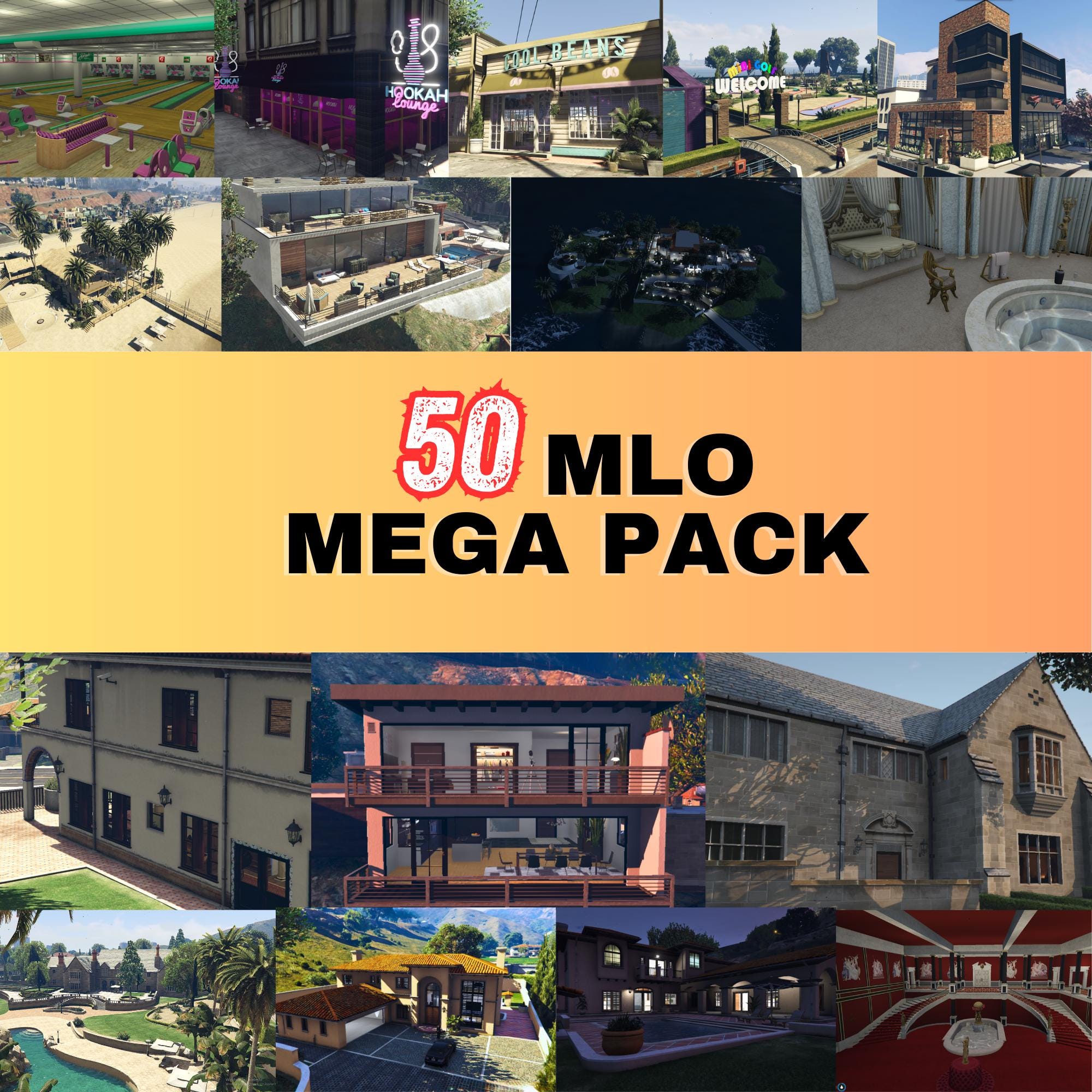 50 MLO Fivem Pack | Fivem MLO Pack | Mega Fivem Pack | High Quality Design | Fivem Ready ...