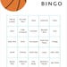 Basketball Game Bingo *digital Files* - Etsy