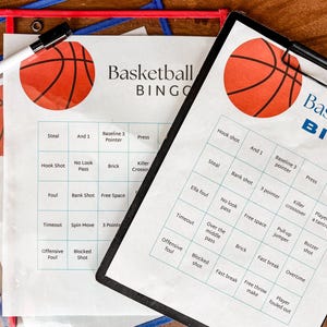 Basketball Game Bingo *digital Files* - Etsy