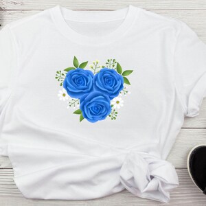 Blue Rose SVG Bundle, Blue Rose Clipart, Rose Svg, Svg Cut Files for ...
