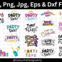 Celebrations SVG Bundle, Party SVG Bundle, Party Decorations Svg ...