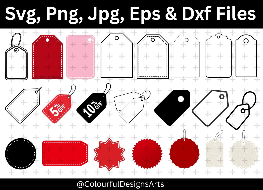 Tag Svg Bundle, Label Svg, Name Tags Svg, Price Tag Clipart, Clothing ...