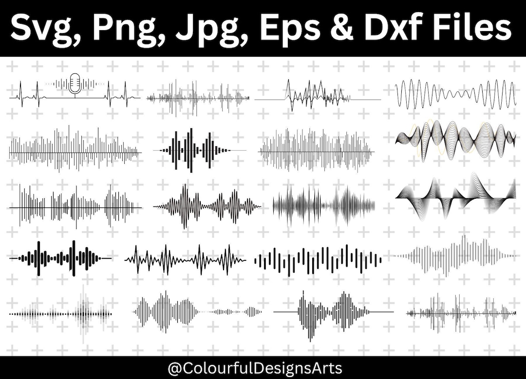 Sound Wave SVG Bundle, Music Clip Art, Sound Wave Clipart, Audio Sound ...
