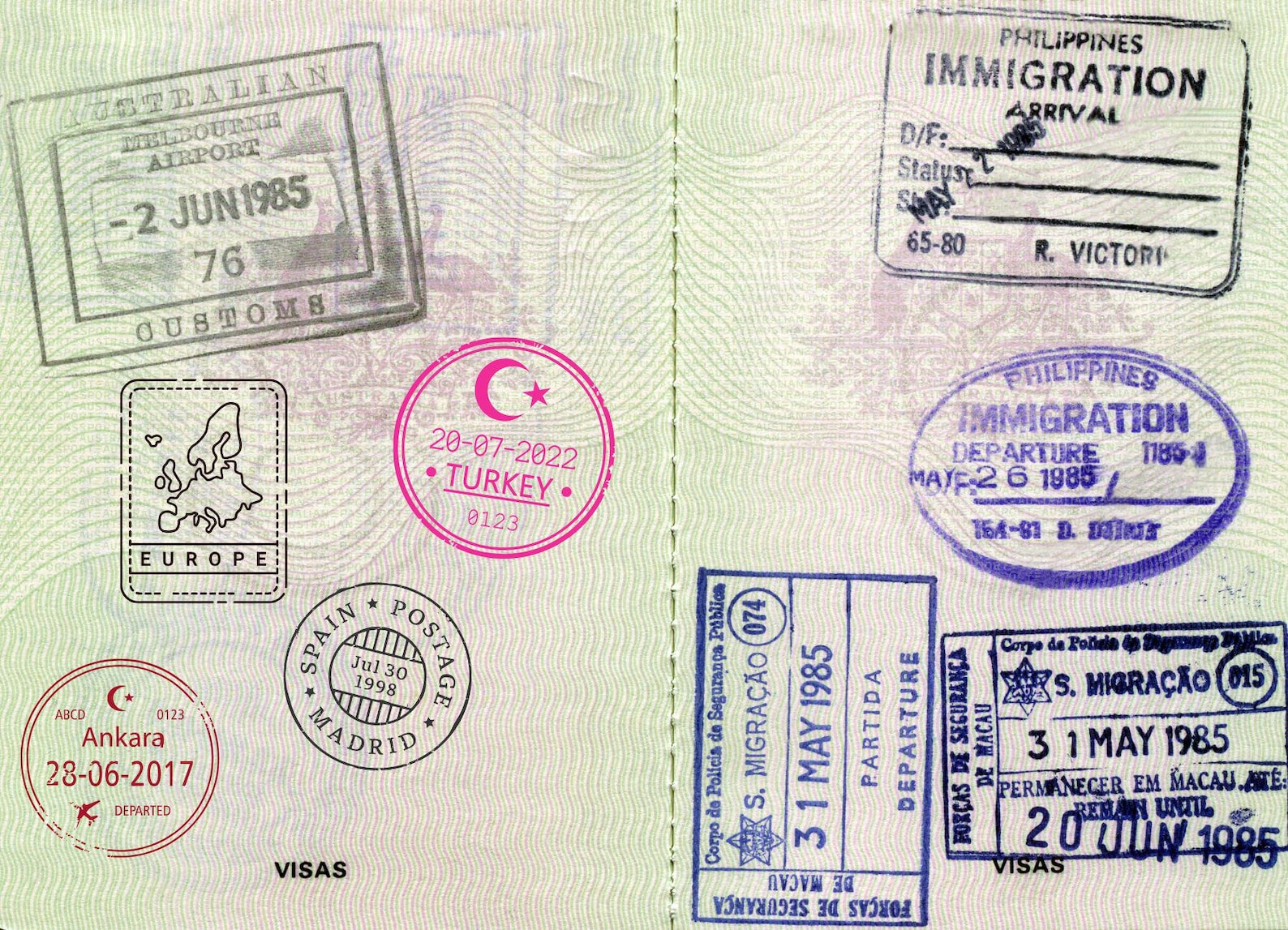 Travel Stamp Svg, City Landmarks, Stamps Collection SVG, Travel City ...