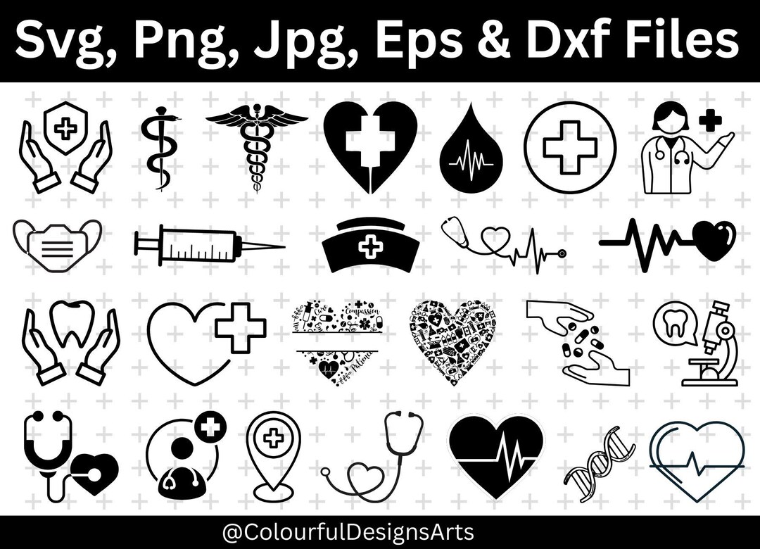 Medical Svg Bundle, Doctor Svg, Nurse Svg, Hospital Silhouette ...