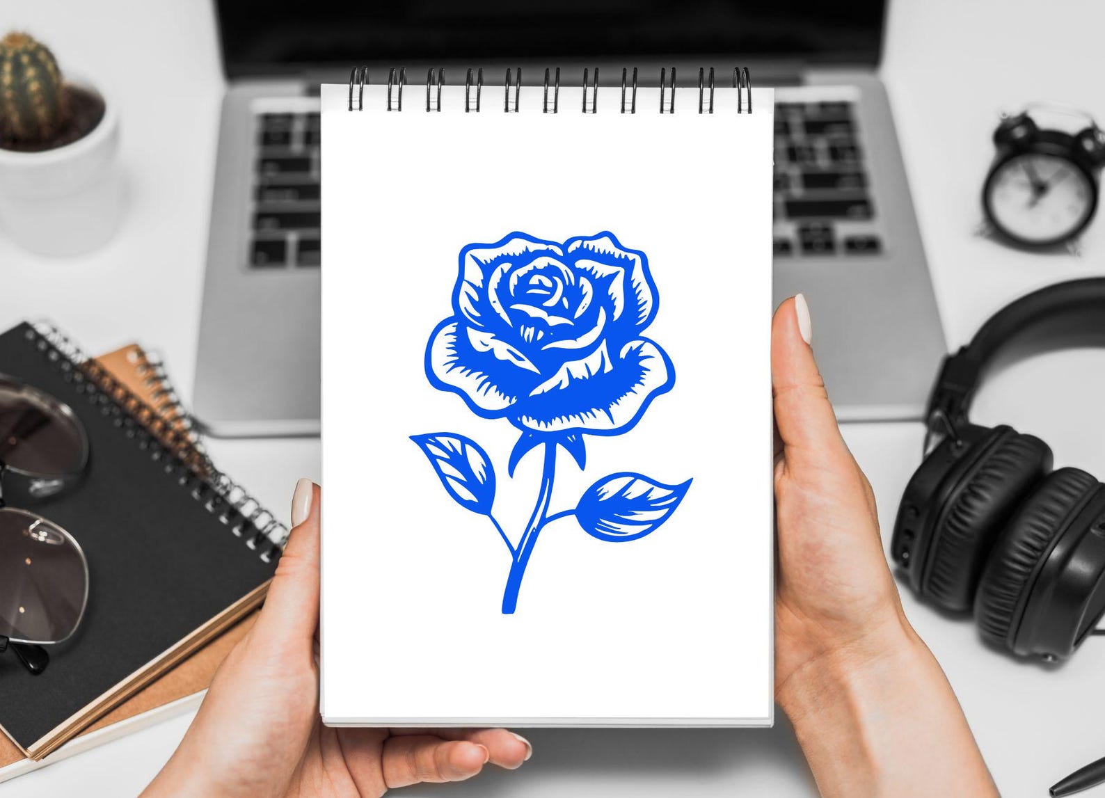 Blue Rose SVG Bundle, Blue Rose Clipart, Rose Svg, Svg Cut Files for ...