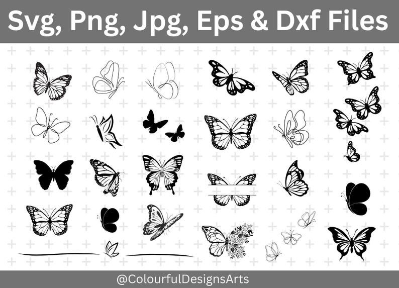 Butterfly Svg Bundle, Butterflies Svg, Spring Svg, Butterflies Clipart ...