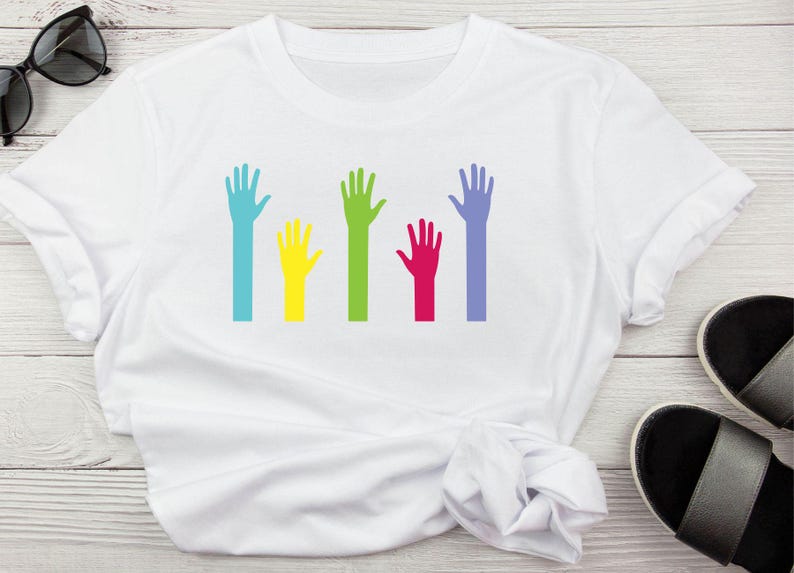 Hand Prints SVG Bundle, Handprint Clipart, Handprint Silhouette ...