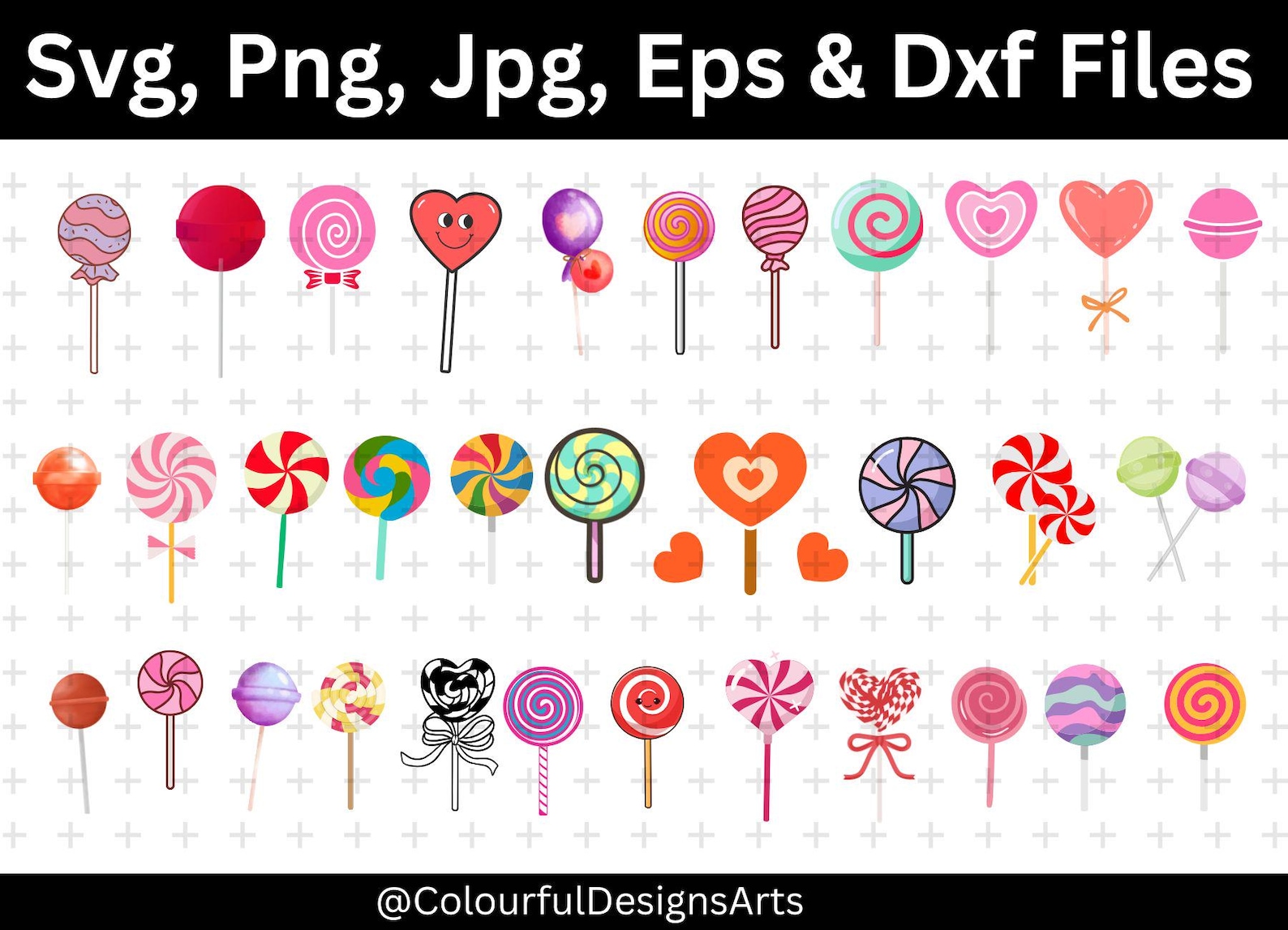 Lollypop Svg Bundle, Lollipop Cut File, Candy Silhouette, Sweet Svg ...