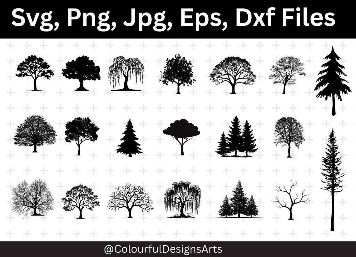 Tree Svg Bundle, Life of Tree Svg, Tree Life Svg, Tree Sillhouette ...