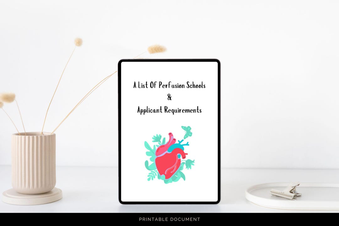 Perfusionist, Perfusion, Perfusion School, List of Perfusion School ...