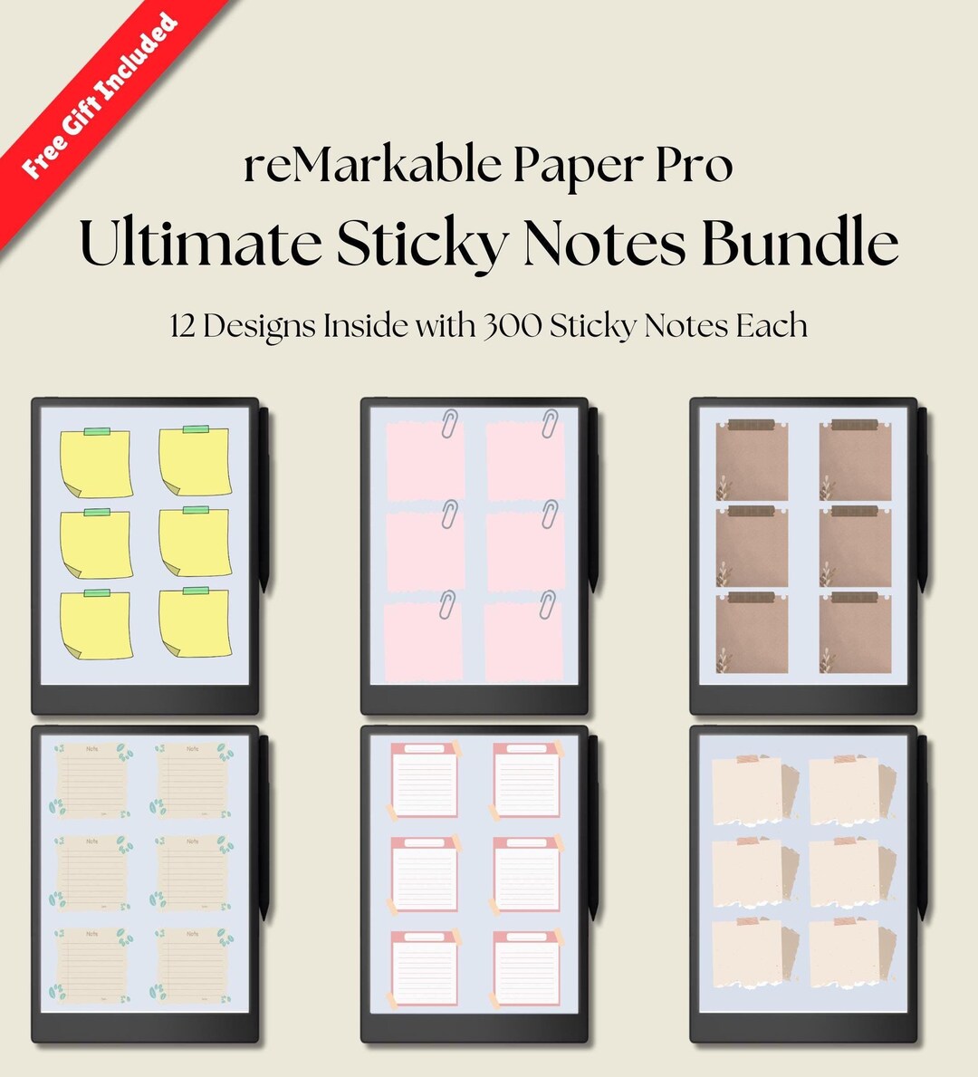 Ultimate Remarkable Paper Pro Sticky Note Bundle | Brain Dump, Sticky ...