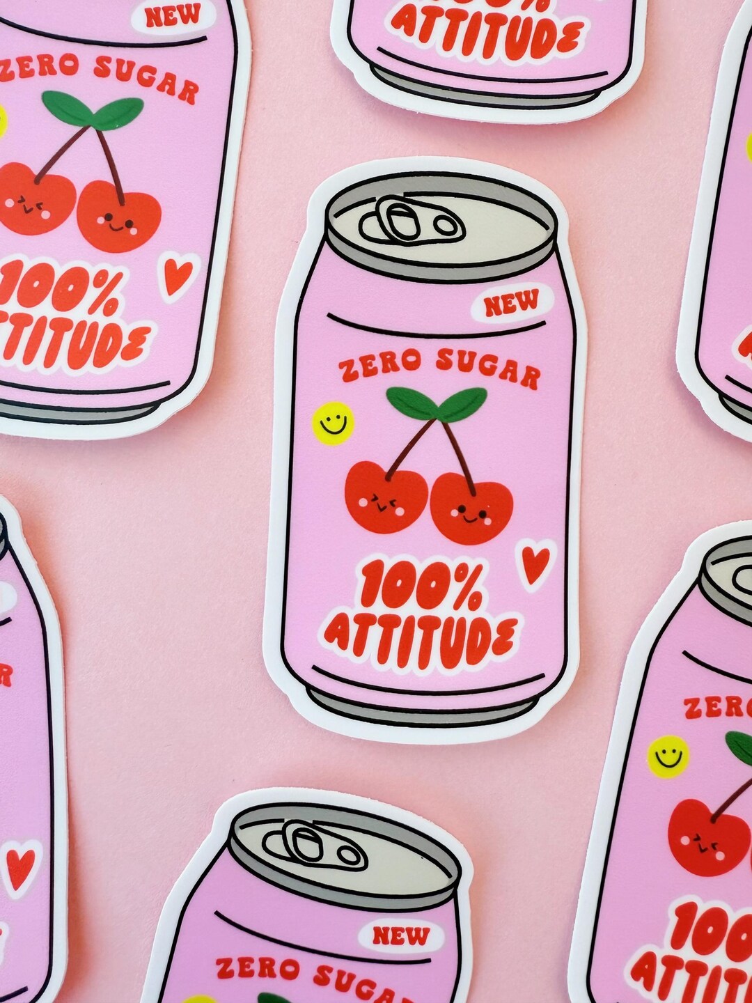 Cute and Funny Soda Can Sticker Sarcastic Gift Cute Aesthetic Sticker ...