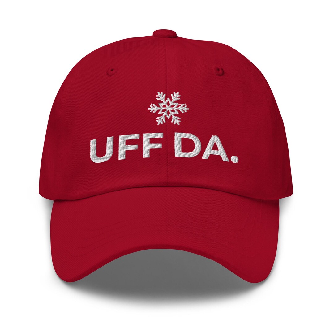 UFF DA HAT: Norwegian Baseball Cap, Embroidered Snowflake, Scandinavian ...