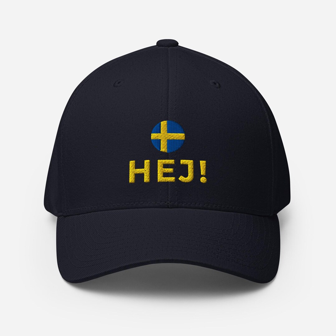 HEJ! HAT: Flexfit With XL Size Option, Swedish Baseball Cap ...