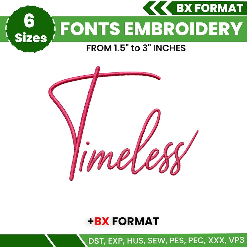 Cursive Machine Embroidery Font: BX Monogram Script, Satin Stitch ...