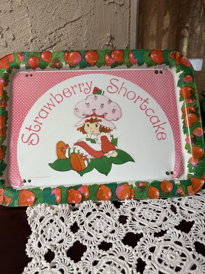 1981 Strawberry Shortcake Metal TV Tray-folding Lap Tray - Etsy