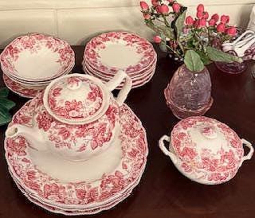 Strawberry Fair China Set - Etsy