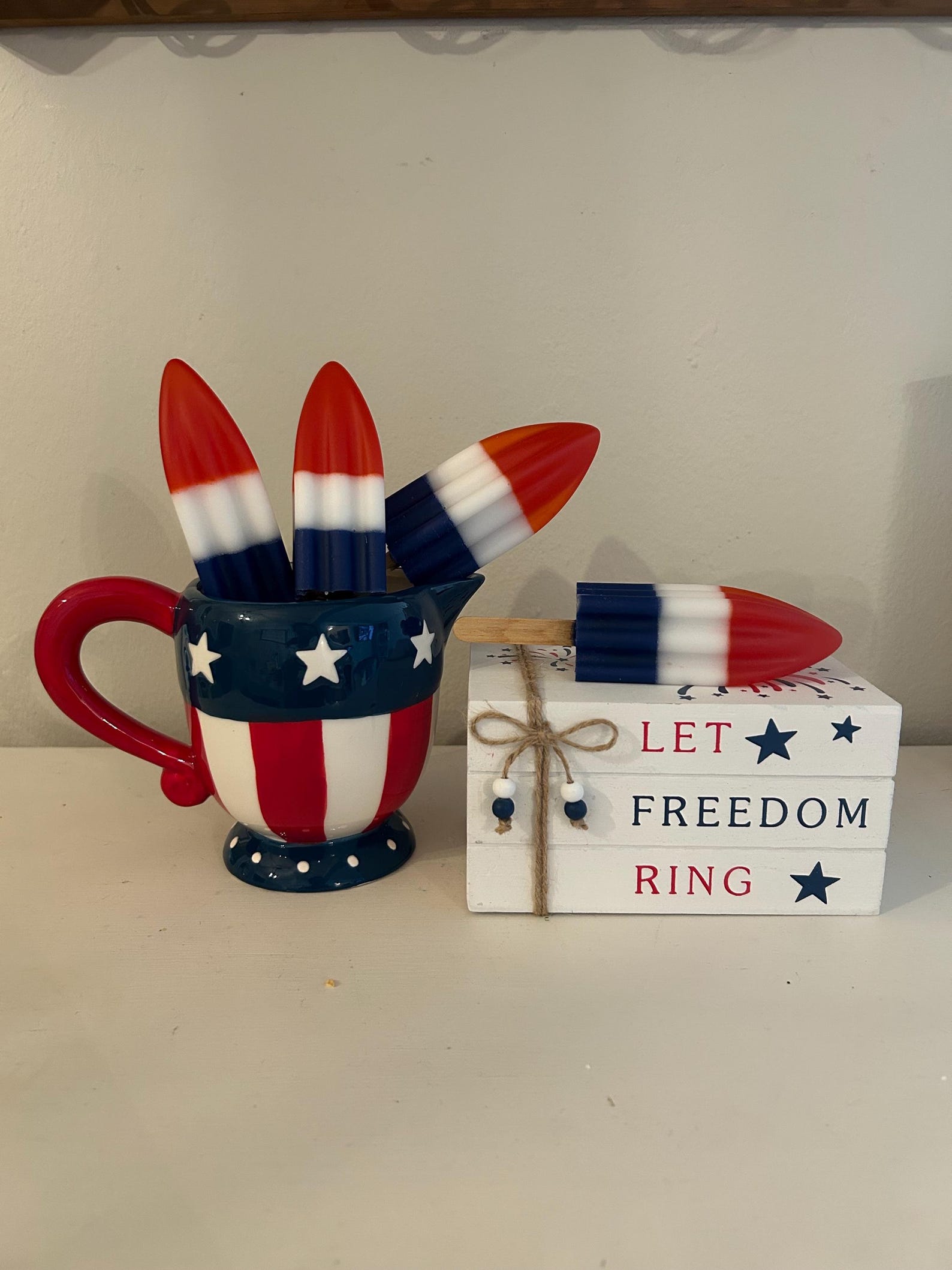 Fake Bomb Popsicle: Patriotic Resin Ice Pop, July 4th Decor - Etsy