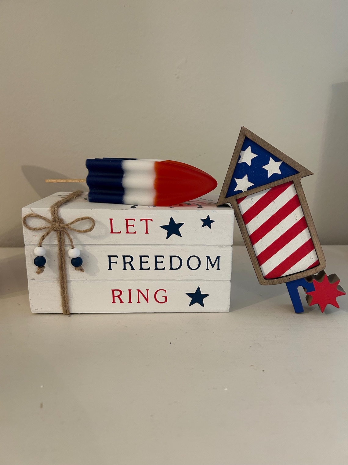 Fake 4th of July Bomb Popsicle / Patriotic Popsicle/ Independence Day ...