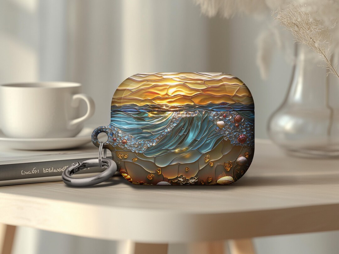 Airpods Gen 4 Sunset Sea Wave Case Covers for AirPod Pro 2 Apple AirPod ...
