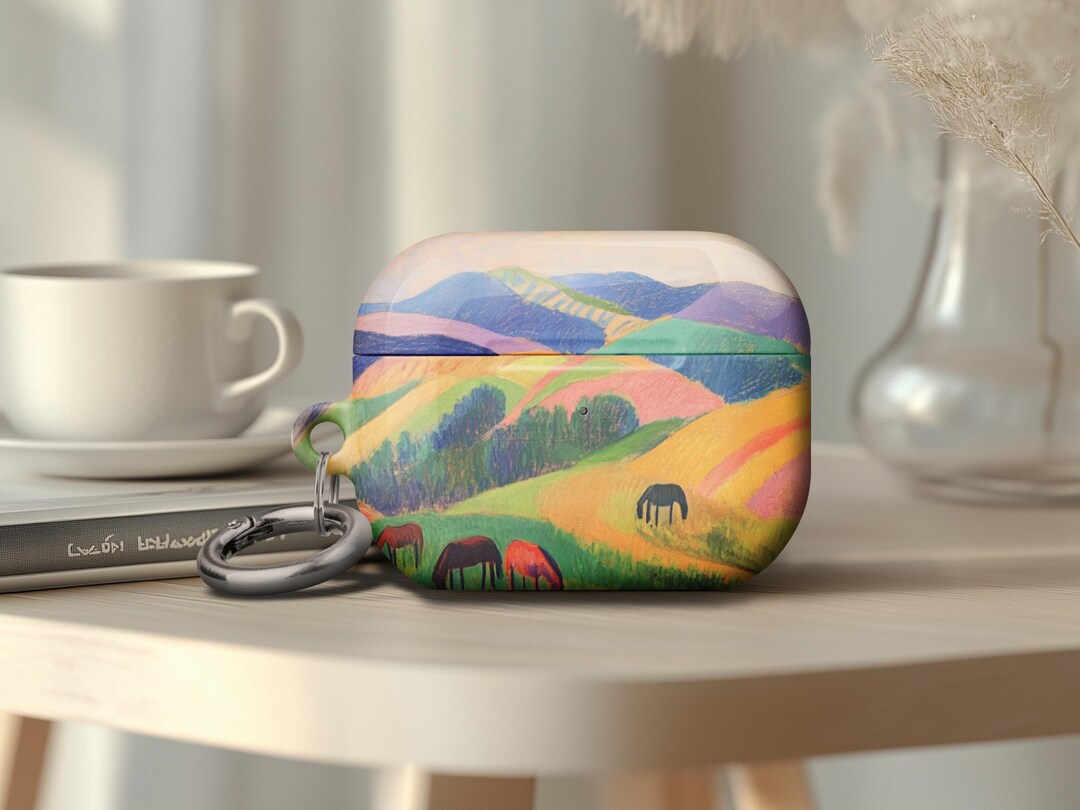 AirPod 4 Monet Natural Modern Design AirPod Case Keychain Protective ...