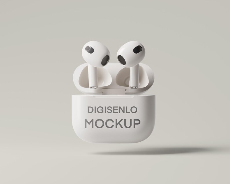 AirPod Case Mockup Template, Everyone Can Easy Edit Free Photopea ...