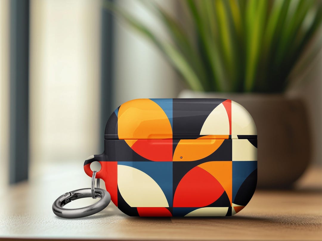 Retro Design AirPod Pro 2 Cover Bold Colorful Geometric Pattern Idea ...