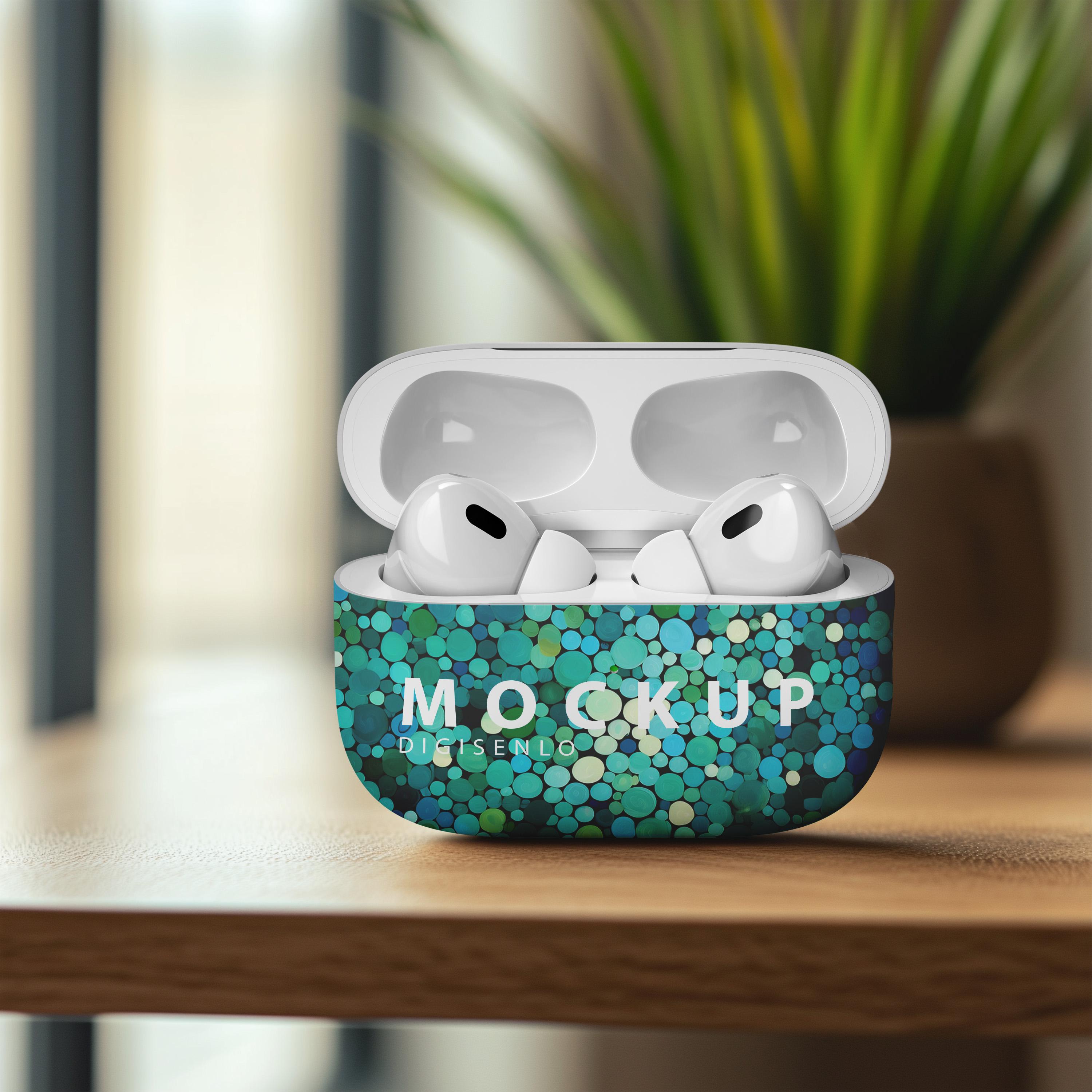4 AirPod Case Mockup Templates, Easy Edit With Free Photopea Realistic ...