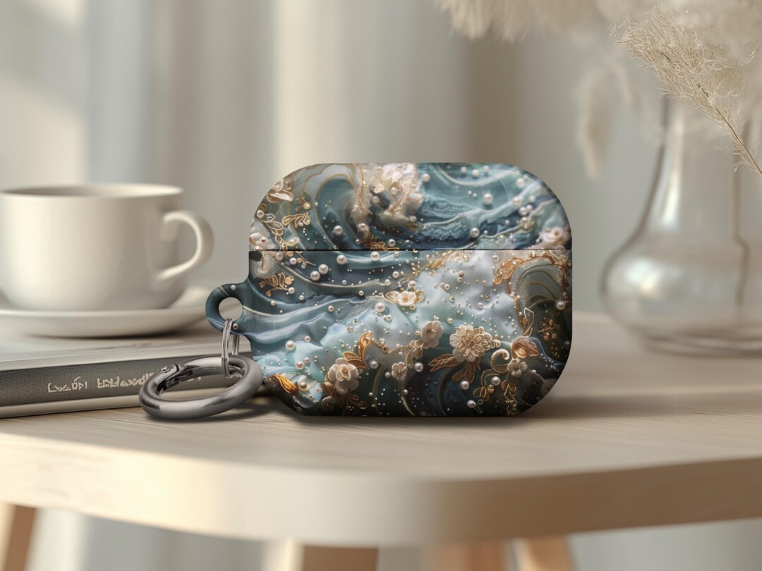 Airpods 4 Embroidery Flowers Design AirPod Pro 2 Case Auspicious Cloud ...