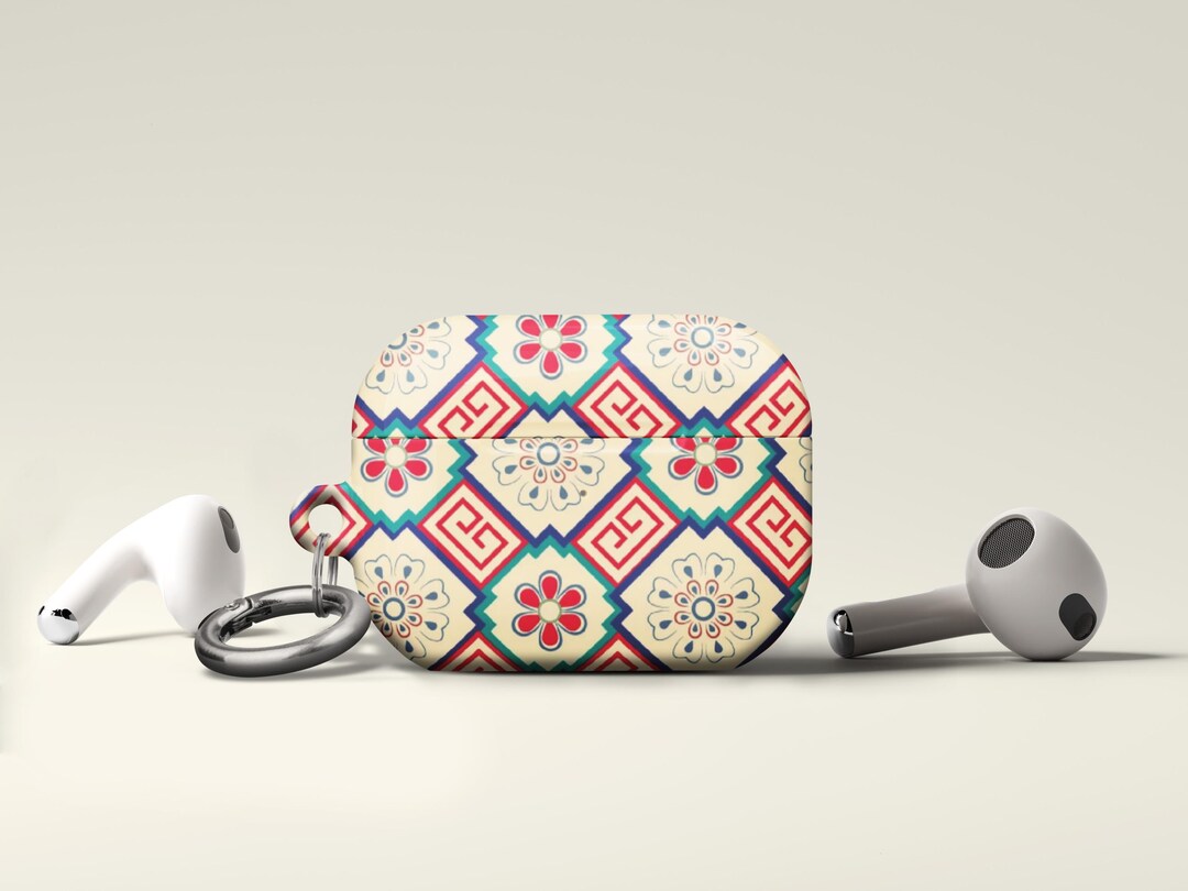 Airpods Gen 4 Vintage Elegant Flower Pattern Airpods Case Cover Airpods ...